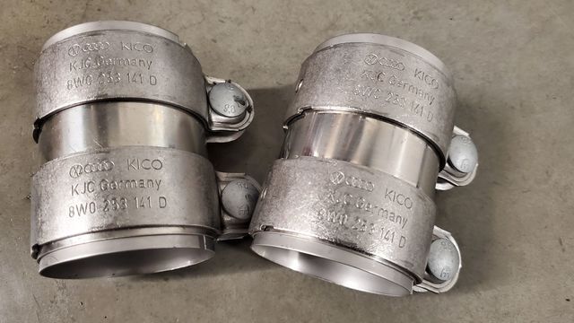 8W0-071-904 - Audi S4, S5, S5 Sportback Resonator Muffler Kit 2022-2025 ...