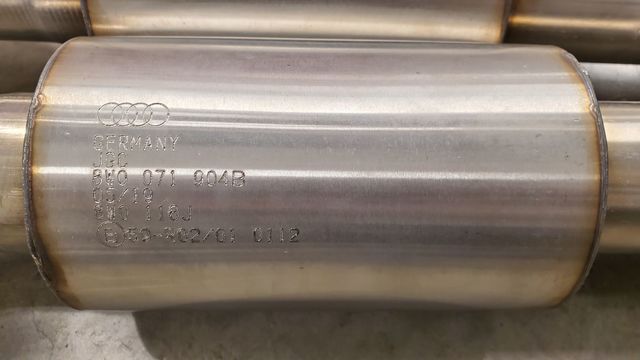8W0-071-904 - Audi S4, S5, S5 Sportback Resonator Muffler Kit 2022-2025 ...