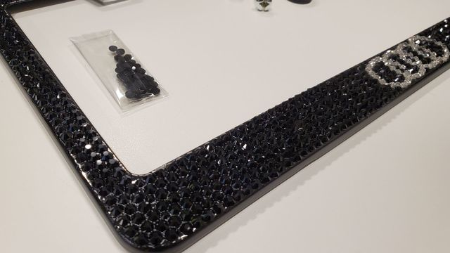 ARFRAMEB - BLACK DIAMOND AUDI BLING BLING LICENSE PLATE FRAME | Audi ...