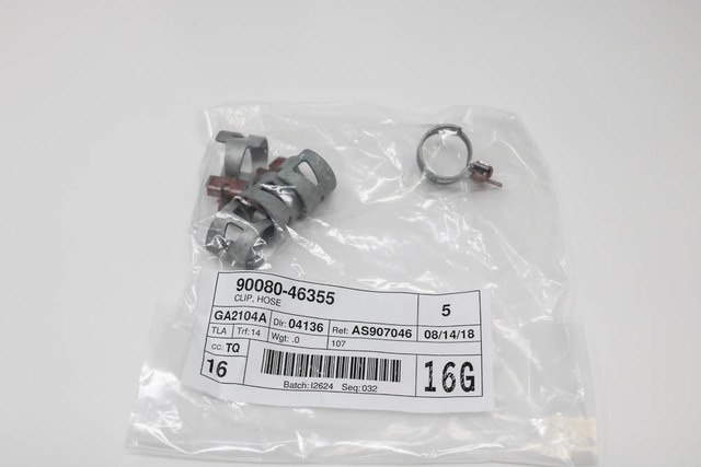 90080-46355 - Power Steering Hose Clamp 2000-2014 Toyota | Longo Toyota ...