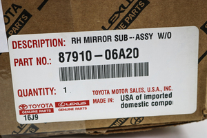 87910-06A20 - Mirror Assembly Right, Front Right Ficosa 2019-2025 ...