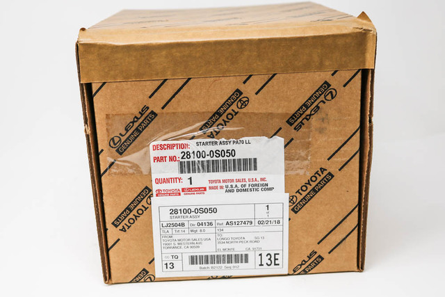 28100-38080 - Starter Assembly 2007-2022 Toyota | Longo Toyota Parts