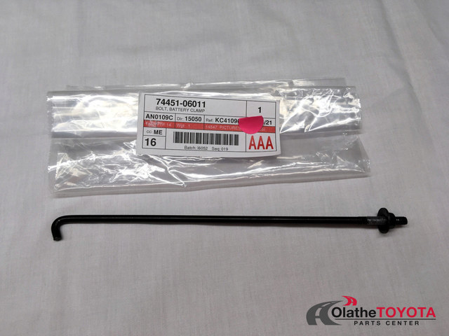 2005-2020 Toyota Battery Hold Down Bolt 74452-33010 | Toyota Parts Center