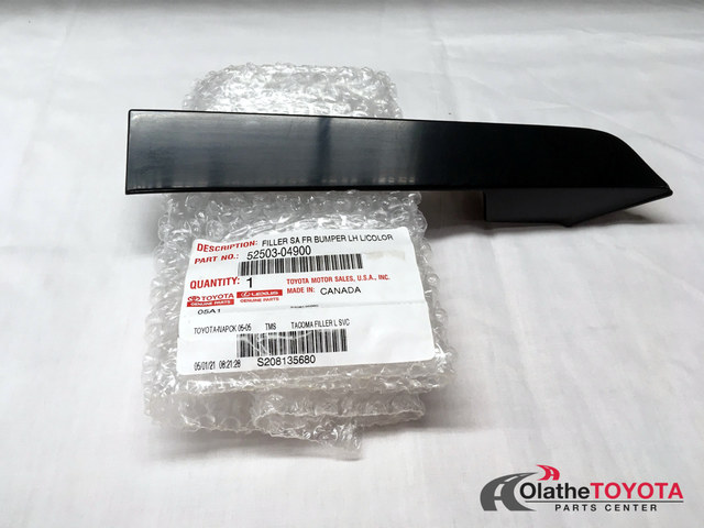 Bumper Cover Spacer Panel (Left, Front) 52503-04900 | Toyota Parts Center