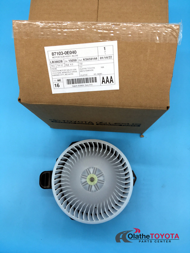 2005-2019 Toyota HVAC Blower Motor Assembly 87103-0E040 | Toyota Parts ...
