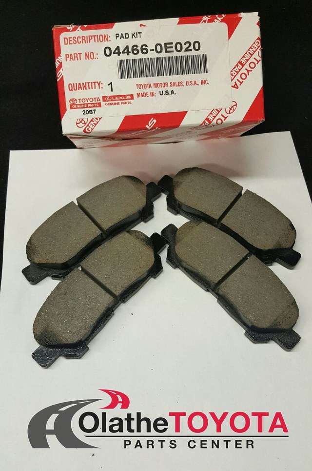 2010-2013 Toyota Highlander Brake Pads Rear 04466-0E020 | Toyota Parts ...