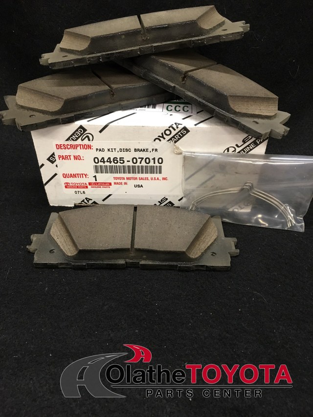 2010-2017 Toyota Brake Pads Front 04465-07010 | Toyota Parts Center