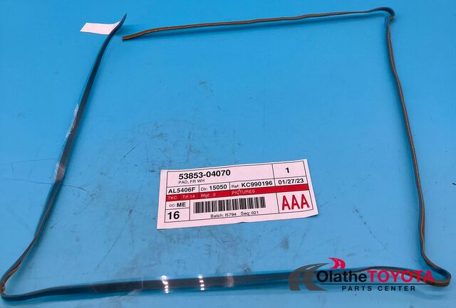 2016-2023 Toyota Tacoma Wheel Arch Flare Gasket (Front) 53853-04070 ...