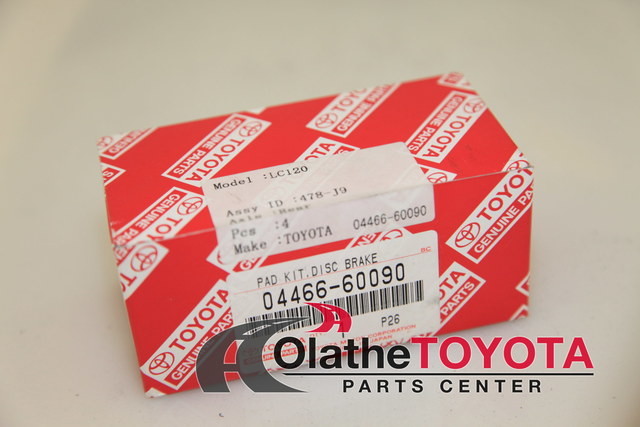 2003-2014 Toyota Brake Pads Rear 04466-60090 | Toyota Parts Center