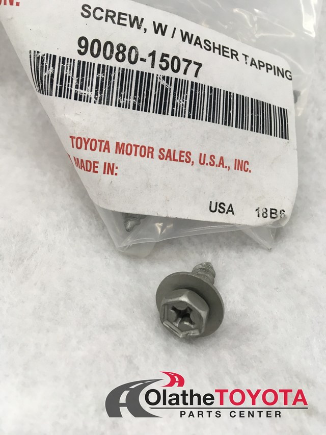 2000-2025 Toyota Bumper Cover Screw 9008015077 | Toyota Parts Center